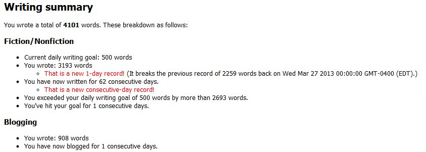 Writing Record – Jamie Todd Rubin